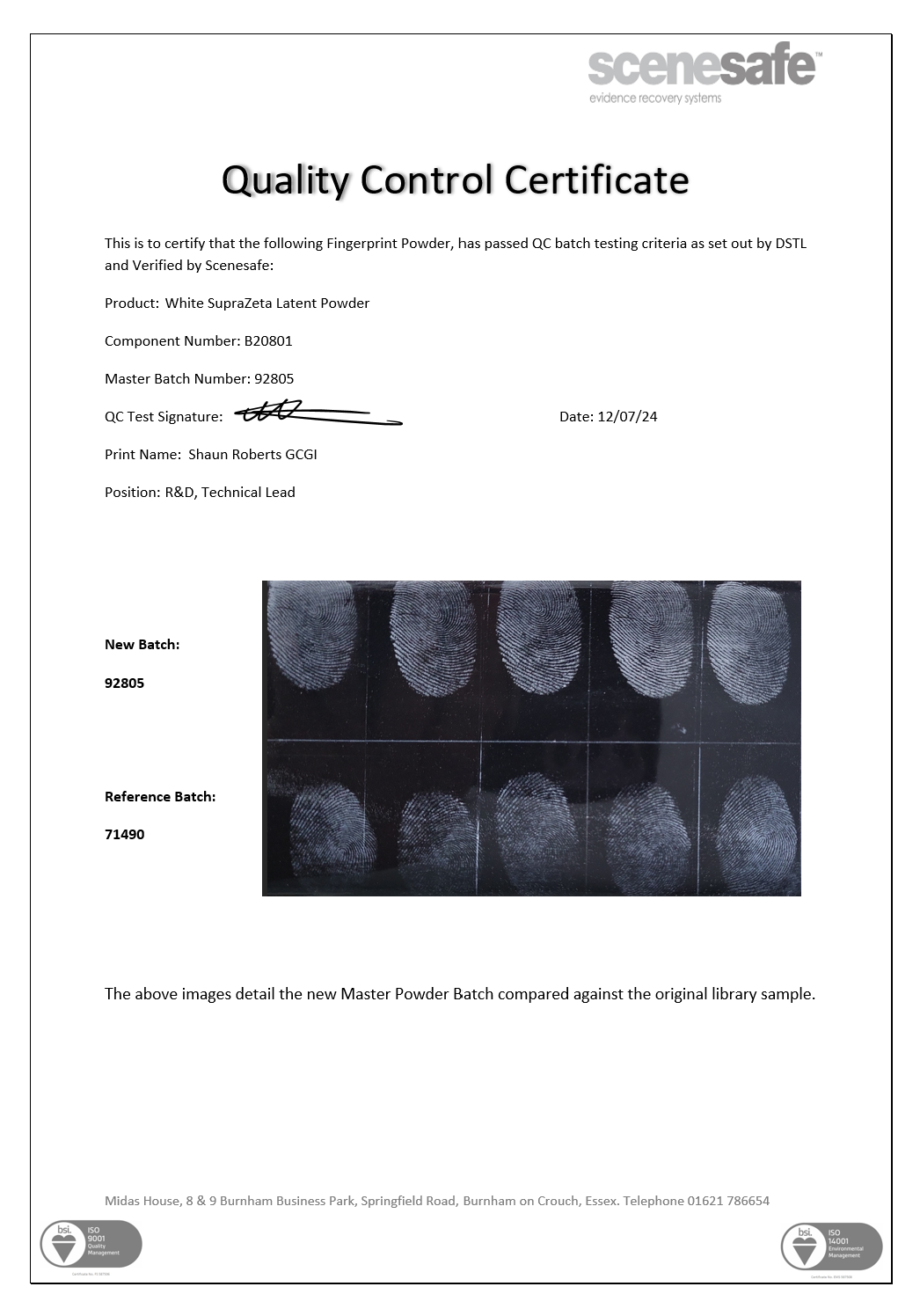 B20801 - 92805 — SceneSafe