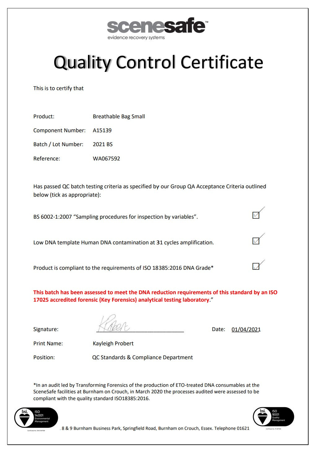 WA067592-2021BS — SceneSafe