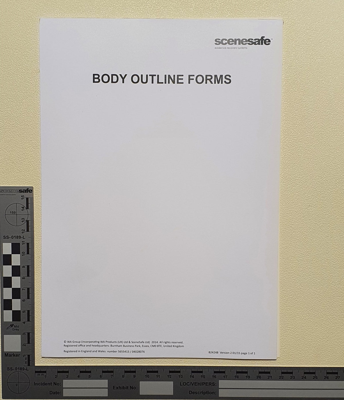 Medical Examination Body Outline Form to FFLM spec — SceneSafe