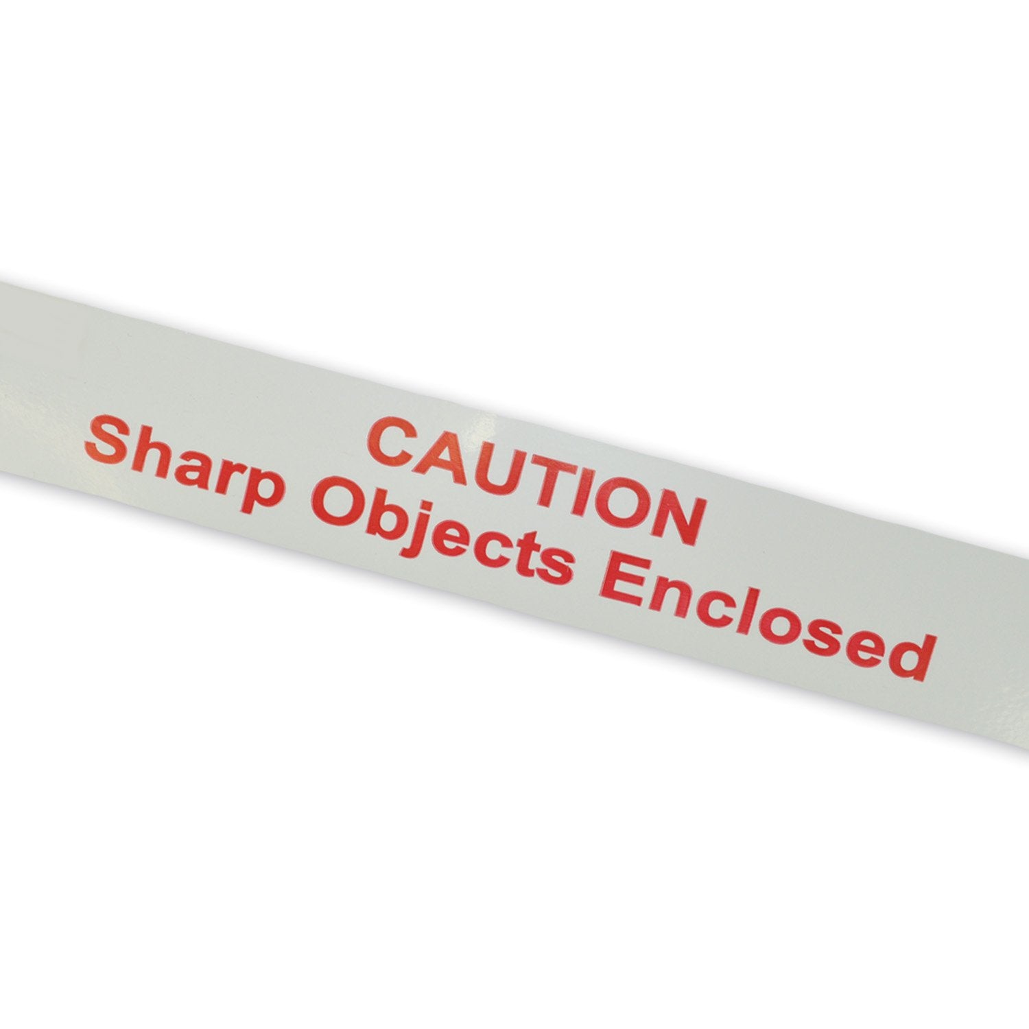 Printed Tape 'Sharp Objects Enclosed' — SceneSafe