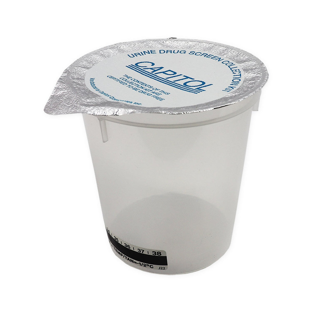 Urine Collection Pot cw Heat Strip, Foil Lid — SceneSafe