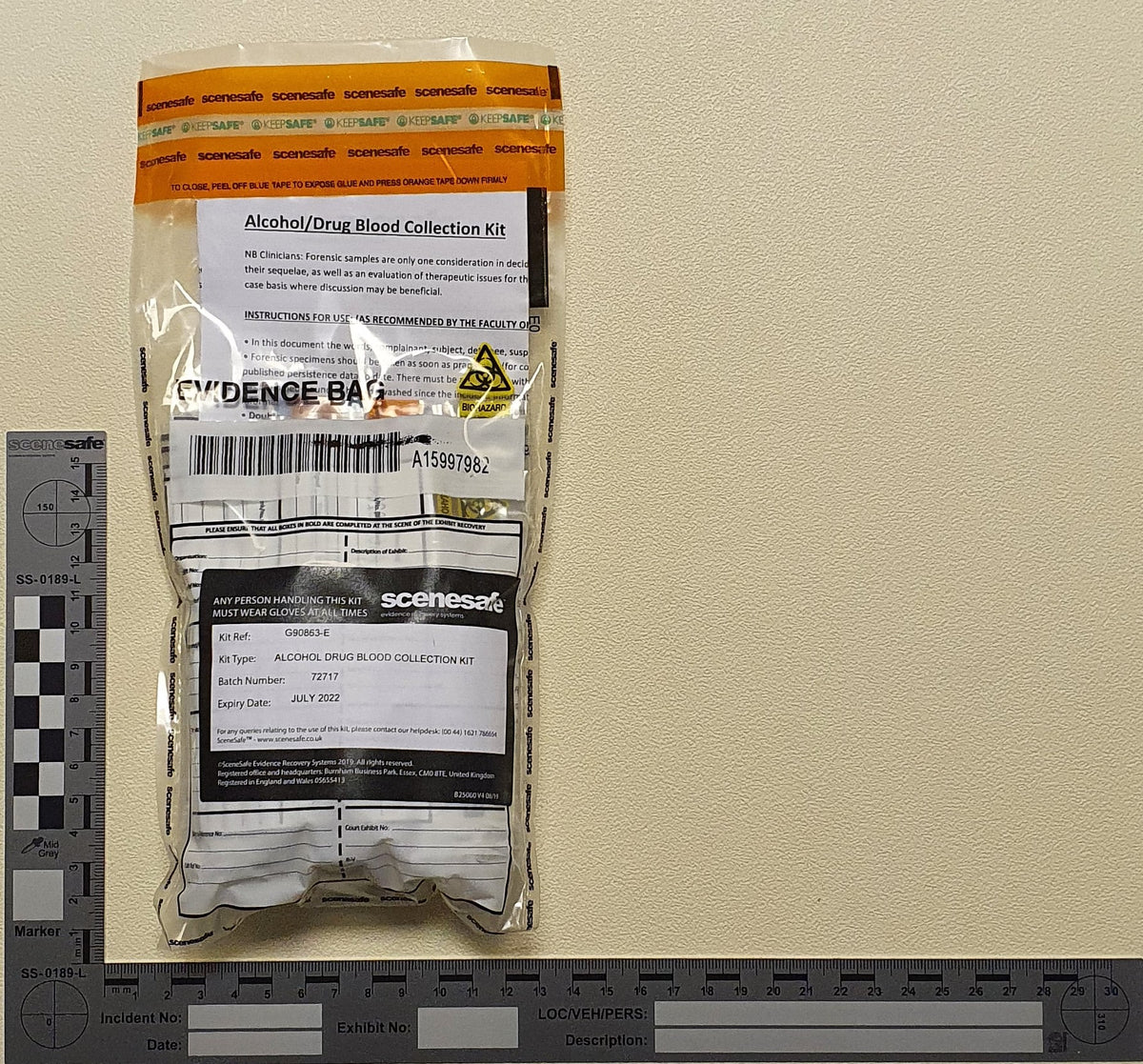 Alcohol/Drug Blood Collection Kit — SceneSafe