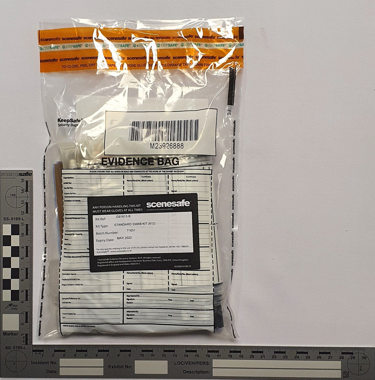 FFLM Spec Standard Swab Kit (12 x Swabs) — SceneSafe